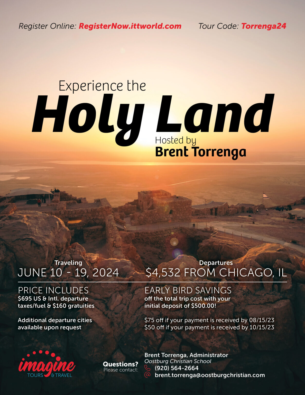 Israel 2024 Trip Announced - Sheboygan Christian School (SCS)